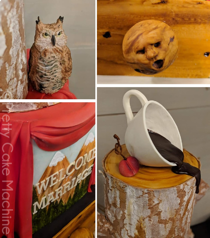 Recent Bakes: A Twin Peaks wedding cake and a Good Mews Art Deco cake ...